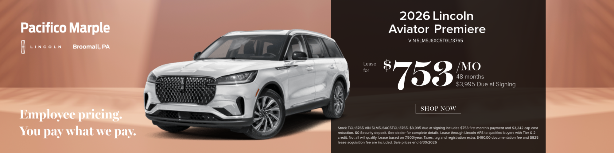 New and Used Lincoln Dealer located in Broomall - Pacifico Marple Lincoln